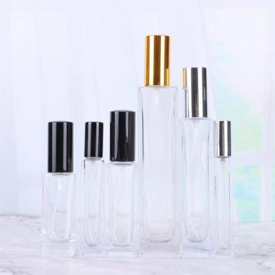 Cina bottiglia di lusso su ordinazione dello spruzzo di profumo 30 ml bottiglia di profumo di vetro vuota del quadrato di rettangolo di 50 ml in vendita