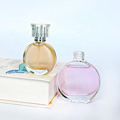 Cina 25ml 30ml 50ml Flint Glass Flat Refillable Perfume vuoto imbottiglia la bottiglia dello spruzzo di profumo in vendita