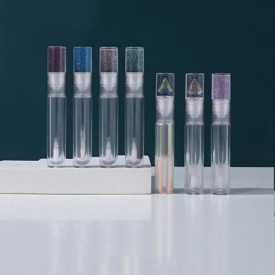 Cina tubi vuoti di lucentezza del labbro della radura di 6.5ml PETG con la timbratura calda della bacchetta in vendita