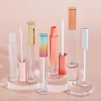 China DIY Rectangular Empty Lip Gloss Wand Tubes 6ml Screen Printing for sale