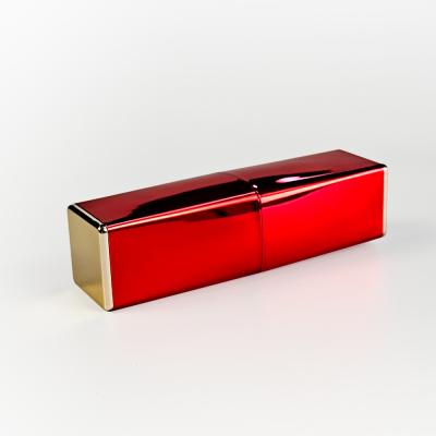 Cina Tubo rosso vuoto su ordinazione riutilizzabile del rossetto della metropolitana vuota di lusso del rossetto magnetico in vendita