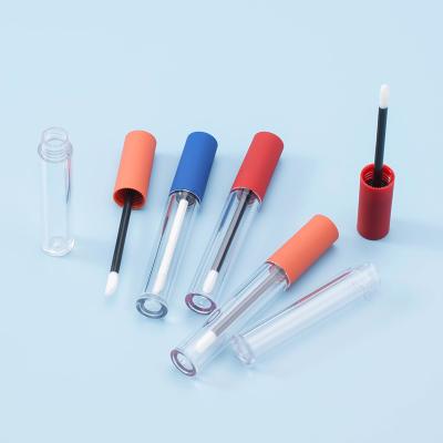 Cina Rosso di vino vuoto degli azzurri della metropolitana di lucentezza del labbro della metropolitana cosmetica unica del contenitore con il logo in vendita