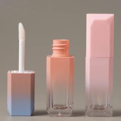 Cina Tubi vuoti blu rosa di lucentezza del labbro 5ml del nero del cilindro con l'OEM della spazzola in vendita
