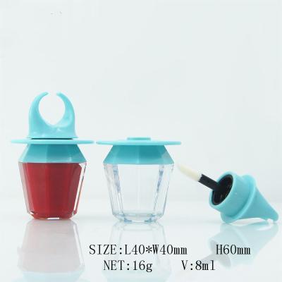 Cina Tubi vuoti di Ring Pacifier 8ml per serigrafia di lucentezza del labbro in vendita