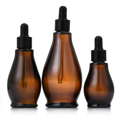 Cina La zucca del contagoccia 10ml modella la stampa di seta di Amber Glass Roll On Bottles in vendita