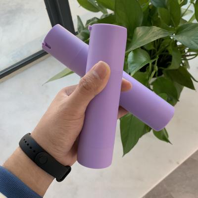 中国 空気のないローション ポンプびん80ml 100ml 120mlの上のペット紫色のねじれ 販売のため