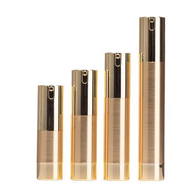 Cina Spruzzi l'oro che ricoprente la pompa senz'aria della lozione imbottiglia 10ml 25ml 30ml in vendita
