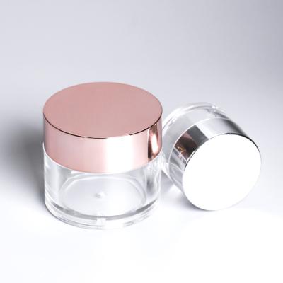 Cina Barattolo trasparente 7g 10g della crema di 1oz 2oz 4oz Rose Gold PETG in vendita