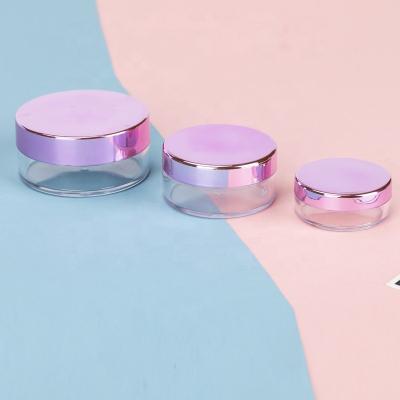 Cina i barattoli crema Logo Plastic su ordinazione di fronte di 5g 10g 30g del barattolo vuoto della crema sono aumentato rosa in vendita