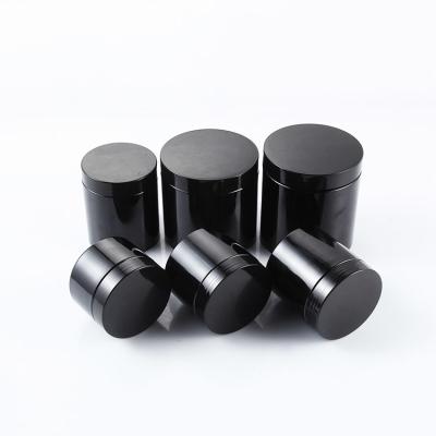 Cina Colore cosmetico di plastica del nero del barattolo 100ml 120ml 150ml 200ml 250ml 300ml 500ml 8oz dell'ANIMALE DOMESTICO vuoto in vendita