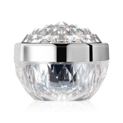 Cina Sotto imballaggio di lusso di 50G Diamond Acrylic Plastic Cosmetic Jars in vendita