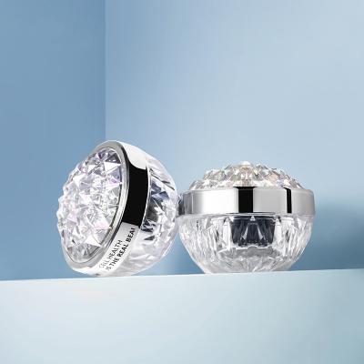 Cina Sotto imballaggio di lusso di 50G Diamond Acrylic Plastic Cosmetic Jars in vendita