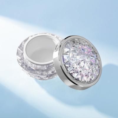 Cina Sotto imballaggio di lusso di 50G Diamond Acrylic Plastic Cosmetic Jars in vendita