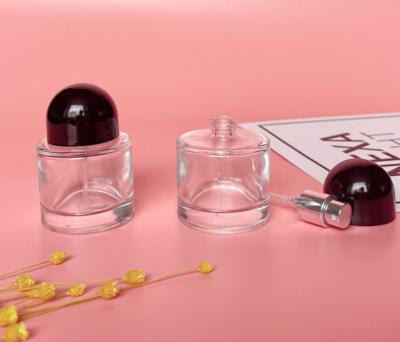 China garrafa de vidro vazia transparente do pulverizador de perfume do Oem do cilindro recarregável de 30ml 50 Ml 100ml à venda