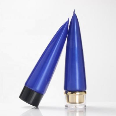 Cina Metropolitana cosmetica di compressione di Flip Lid Blue 100ml per la lozione del corpo in vendita