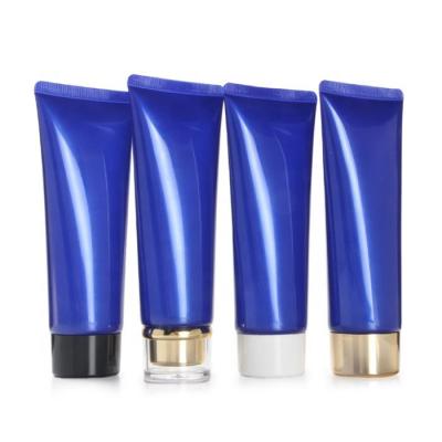 Cina Metropolitana cosmetica di compressione di Flip Lid Blue 100ml per la lozione del corpo in vendita
