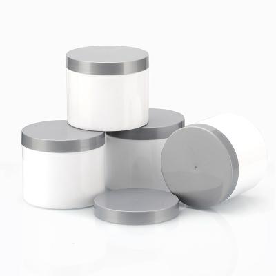 Cina 120g all'ingrosso pp a un solo strato bianchi Gray Lid Cosmetic Packaging Containers di plastica in vendita