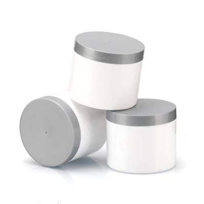 Cina 120g all'ingrosso pp a un solo strato bianchi Gray Lid Cosmetic Packaging Containers di plastica in vendita