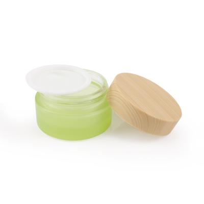 Cina contenitore d'imballaggio cosmetico 50g con lo SGS di bambù di RoHS dei coperchi in vendita