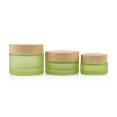 Cina contenitore d'imballaggio cosmetico 50g con lo SGS di bambù di RoHS dei coperchi in vendita
