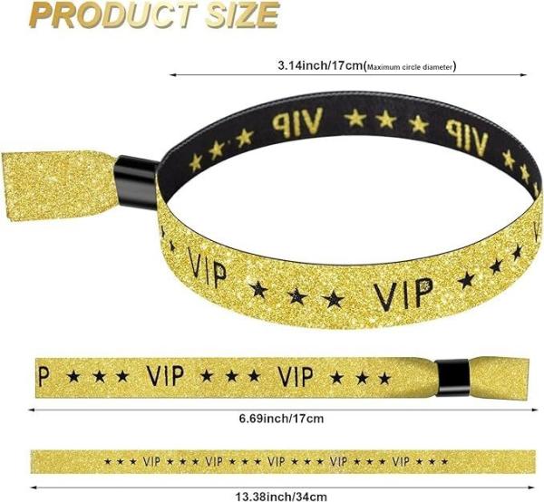 Quality Custom Size and Logo RFID Polyester/Ribbon Wristband for Concert Party Festival for sale