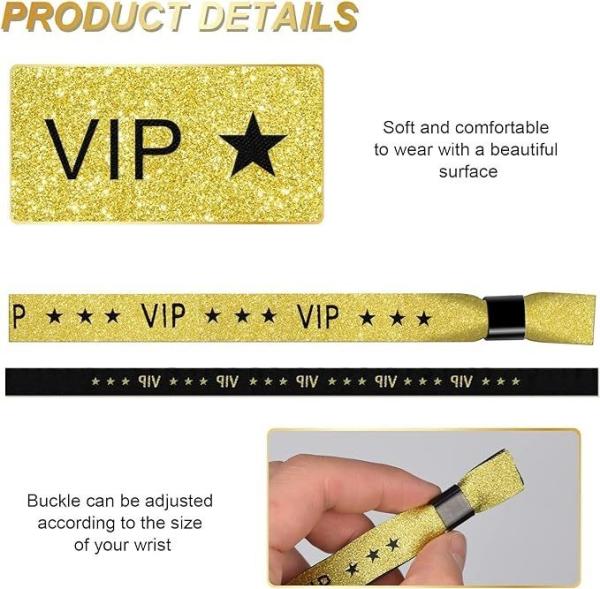 Quality Custom Size and Logo RFID Polyester/Ribbon Wristband for Concert Party Festival for sale