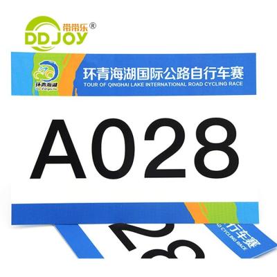 China DDJOY Running Race Bibs Grote nummers en veiligheidspins inbegrepen voor marathonwedstrijden Te koop