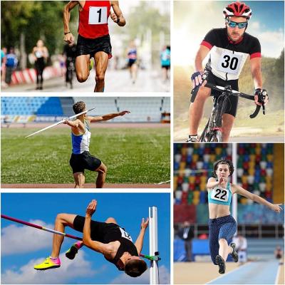 China DDJOY Running Race Bibs Grote nummers en veiligheidspins inbegrepen voor marathonwedstrijden Te koop