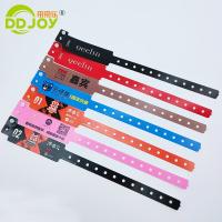 China Custom Printed L Shape Plastic Events Bracelet 250x16mm Snap Button Bangle for sale