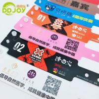 China Custom Printed L Shape Plastic Events Bracelet 250x16mm Snap Button Bangle for sale