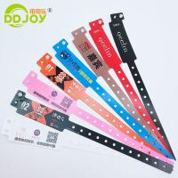 China Custom Printed L Shape Plastic Events Bracelet 250x16mm Snap Button Bangle for sale