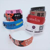 China Custom Printed L Shape Plastic Events Bracelet 250x16mm Snap Button Bangle for sale