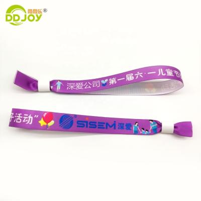 中国 350*15mm プロのカスタムフェスティバルファブリック RFID ブレスレット 販売のため
