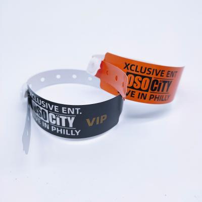 Cina 250*25mm/250*19mm PE Braccialetto VIP Ammissione al Parco/Evento/Festival Certificato ISO9001 in vendita