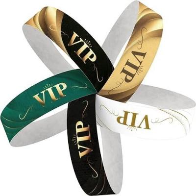 China Waterproof Paper Tyvek Wristbands Perfect for Events Parties With Custom Logo Printing for sale