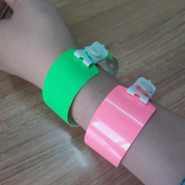 Quality Waterproof Soft Glowing Neon Luminescent PVC Vinyl Bracelet Wristbands for Night for sale