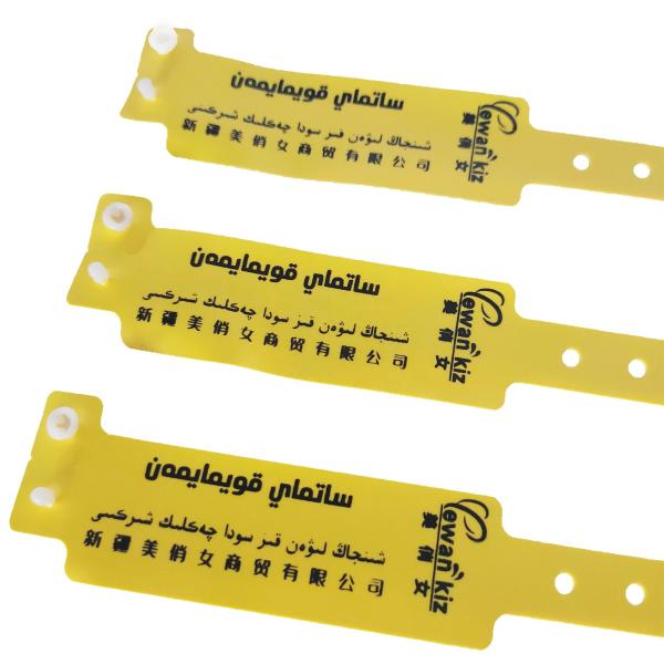 Quality 250*25 Soft PVC Waterproof Vinyl Bracelet Identification Wristband for Club for sale