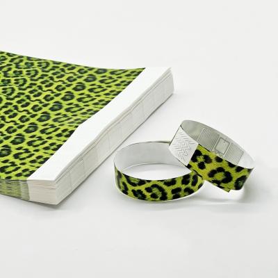 China Event Party Supplies Custom Logo Printed Tyvek RFID Wristbands with NFC Function for sale