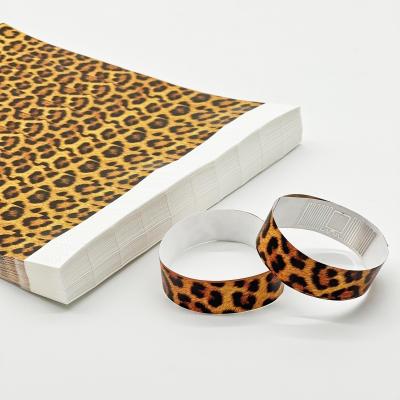 China Event Party Supplies Custom Logo Printed Tyvek RFID Wristbands with NFC Function for sale