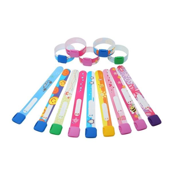 Waterproof Anti-Lost Writable Kids Name Identification Tracking Bracelet for Children