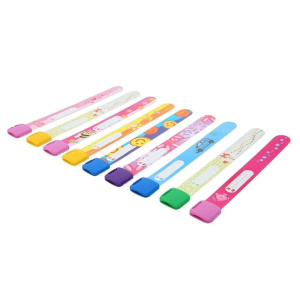 Waterproof Anti-Lost Writable Kids Name Identification Tracking Bracelet for Children