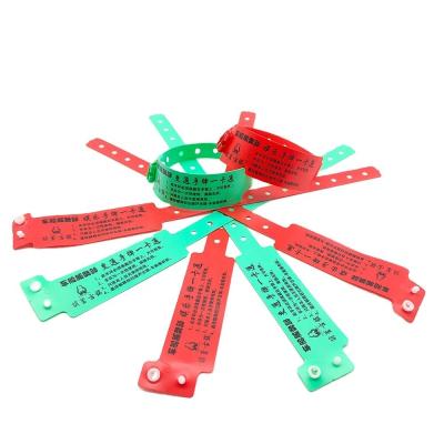 China Stijlvol DDJOY Park/speelterrein Evenementen PVC polsband Armband voor identificatie van kind Te koop