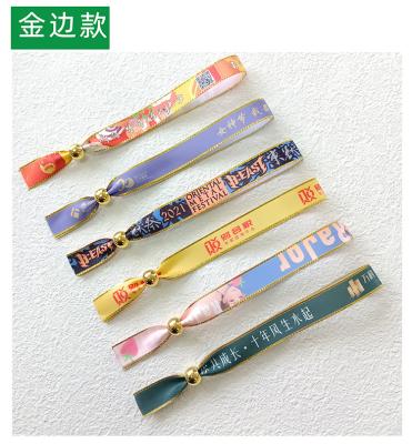 中国 パーティやフェスティバルの腕帯 ファッション 青いサテンファブリック オーダーメイドロゴ 販売のため