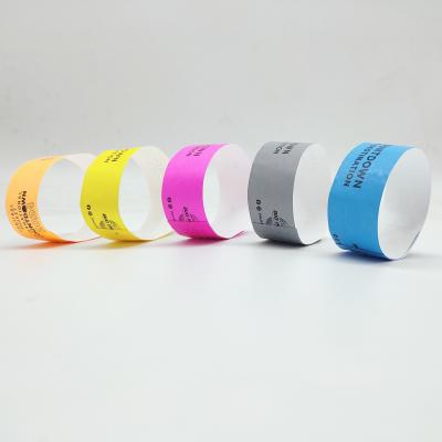 China Personalized Paper Wristbands for Promotions 250*25mm/250*19mm One Color Printing for sale