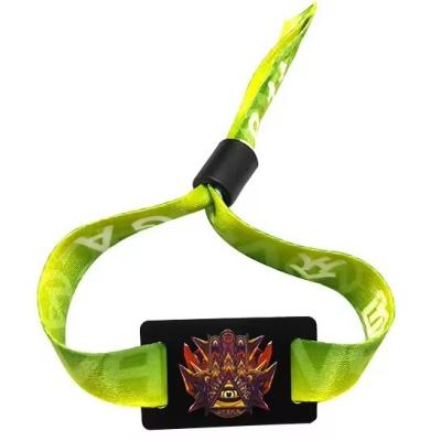 China Regelmäßige Größe 350*15mm Gewebte Polyester Party Band Satin Stoff Armbänder Armbänder zu verkaufen