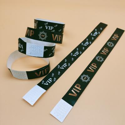 China 250*25mm/250*19mm Solid Color Tyvek Armband Waterdicht en duurzaam voor alle gelegenheden Te koop