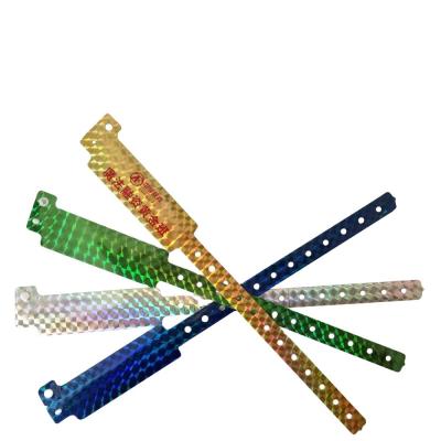 China 2023 Pulseira de identificação holográfica Exposição e Concerto Admissão Pulseiras Brilhante à venda