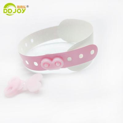 China DD Joy Disposable Roll Adult Size Thermal Printable Hospital ID Wrist Band with Blue for sale