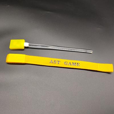 China Custom Silk Screen Offset Printing Nylon LED Wristband for Night Running Glow in Dark Armband for sale