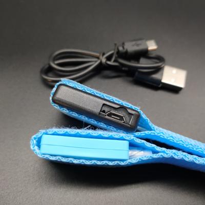 China Custom Silk Screen Offset Printing Nylon LED Wristband for Night Running Glow in Dark Armband for sale